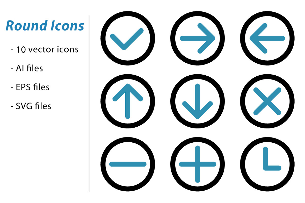 Round Icons, an Icon by fasticon