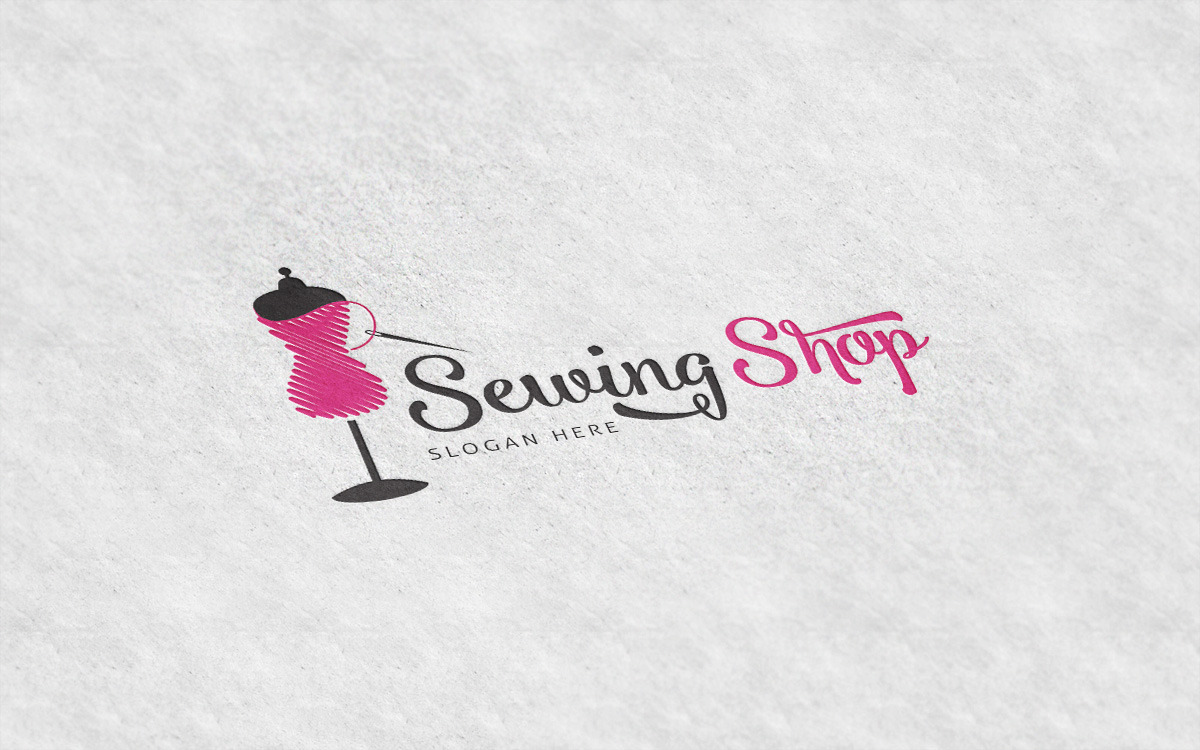 Shop Sewing Logo, a Branding & Logo Template by Mariyana