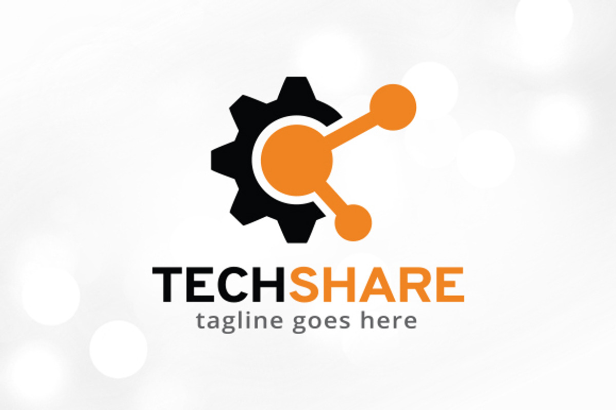 Tech Share Logo Template Design, a Branding & Logo Template by ...