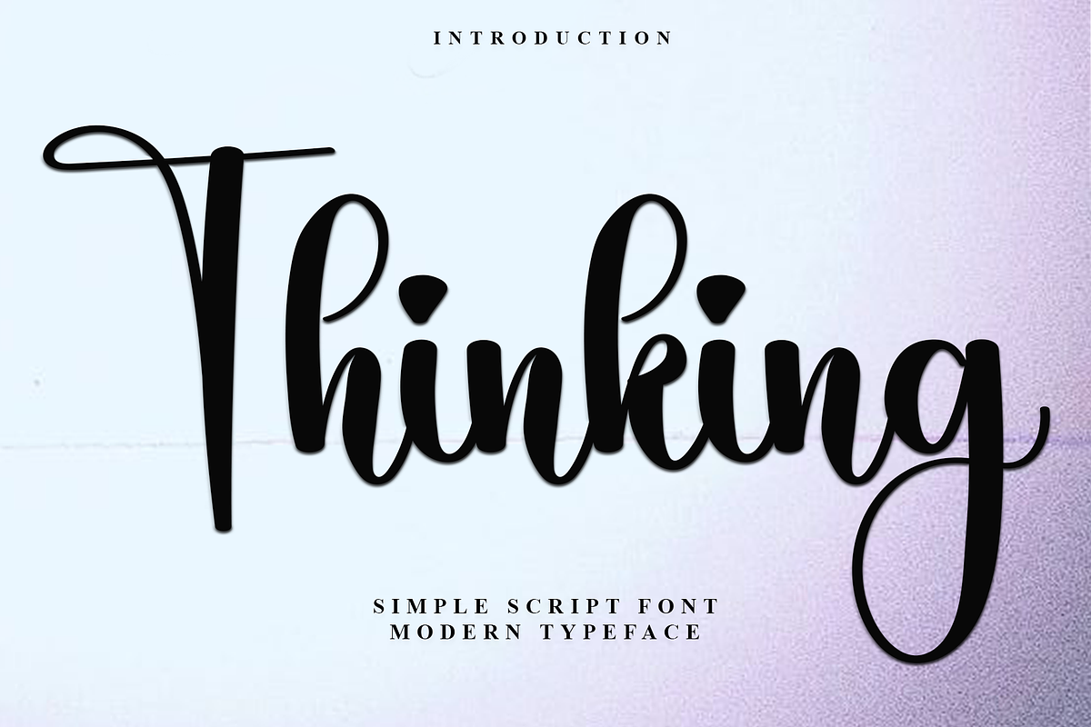 Thinking, a Handwritten Font by FreshTypeINK