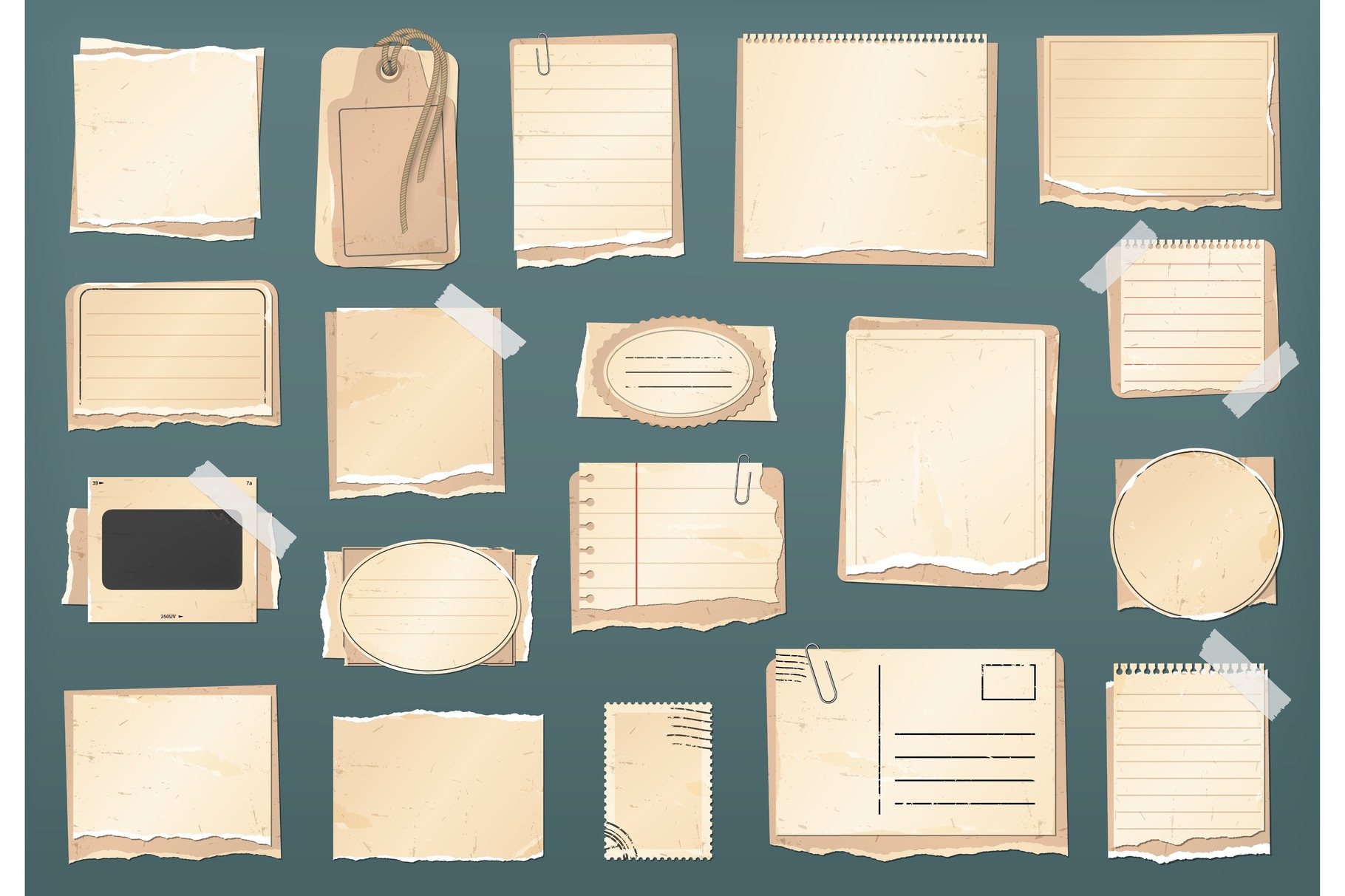 Scrapbooking vintage paper, a Texture Illustration by Vector Tradition