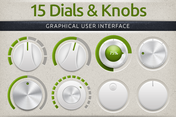 Subtle Dials & Knobs User Interface, a Templates & Theme by ...