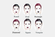 Illustration types of faces, a Person Illustration by KseniyaT