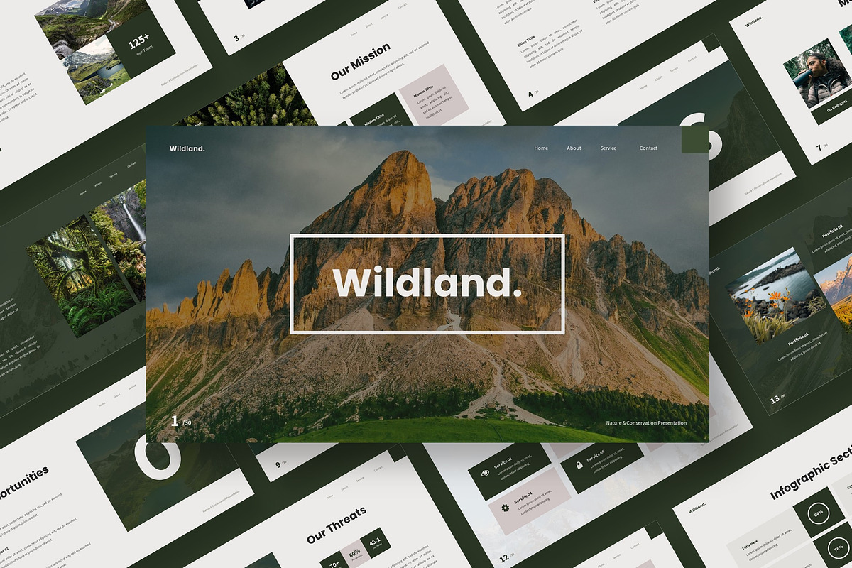 Wildland - Google Slide Templates, a Presentation Template by Deepslide ...