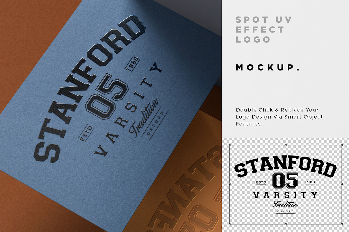 Spot UV Printing Logo Mockup, a Product Mockup by GfxFoundry