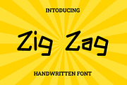 Zig Zag, a Font by WisnoetypeCo