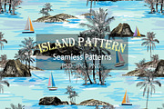 Island Pattern & Seamless Print, a Pattern Graphic by Talip Memis