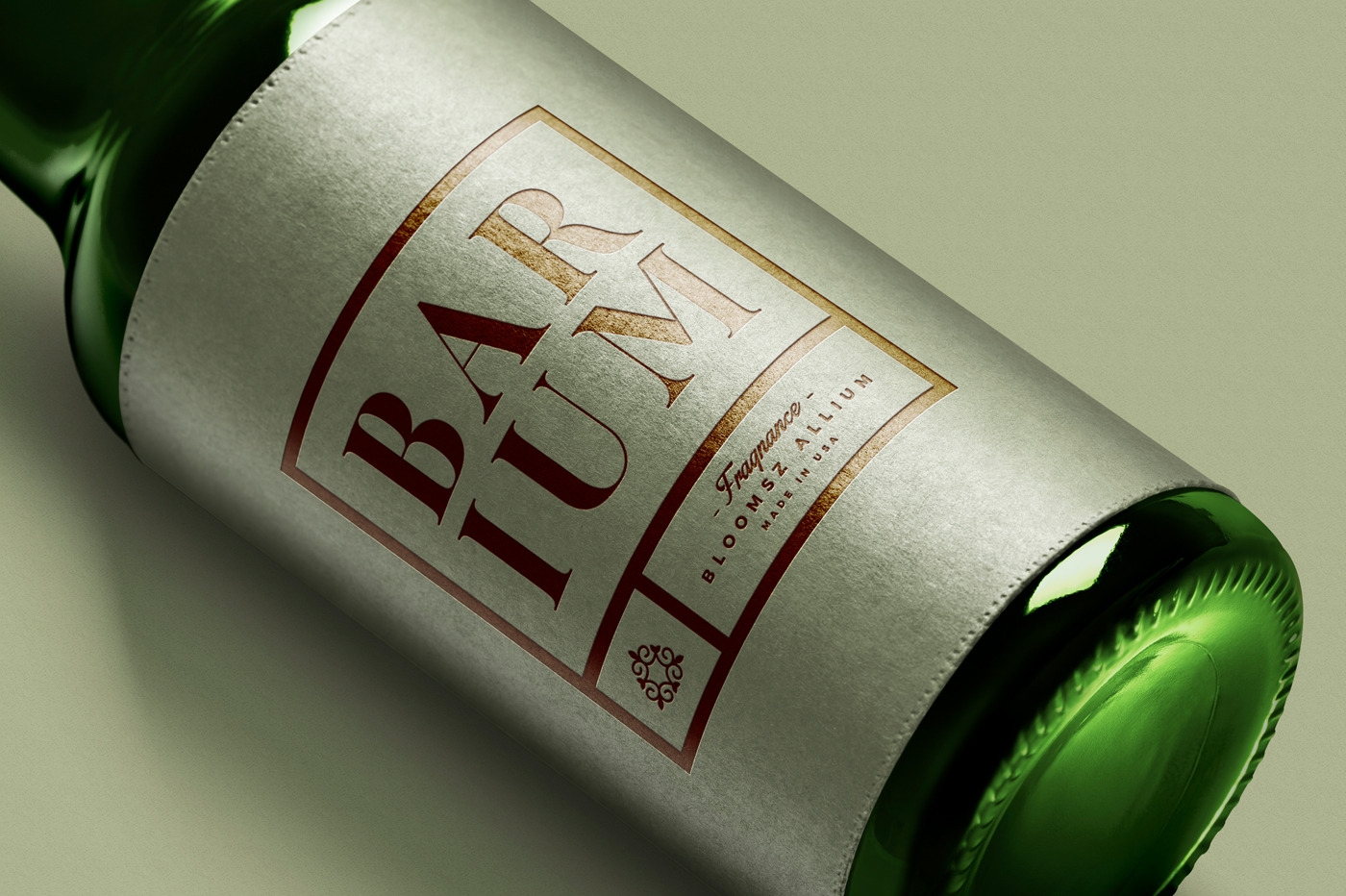 Deboss Bottle Label Mockup, a Packaging Mockup by GfxFoundry