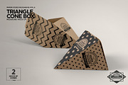 Triangle Cone Box Mockup, a Packaging Mockup by INCDesign