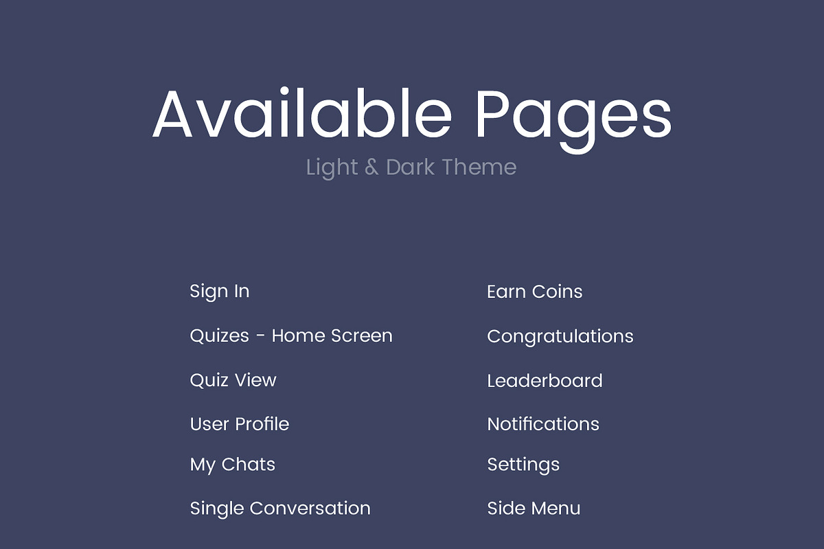 Quiz App - Mobile Trivia Game UI Kit, an UI Kit Template by Nimart