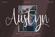 Austyn - Beauty Stylish Script, a Handwriting Font by Arendxstudio