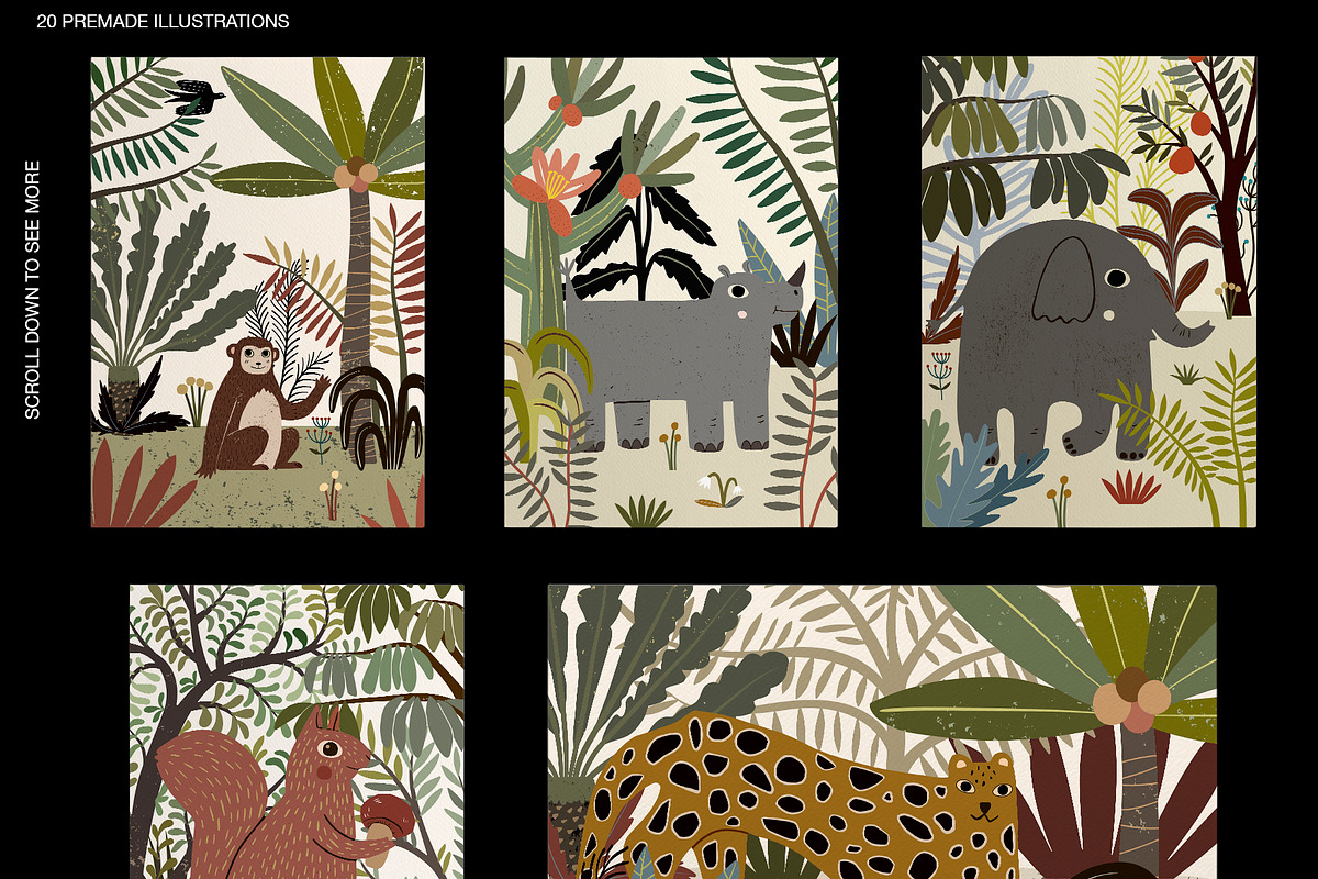 Forest creator, an Animal Illustration by Mii Lab