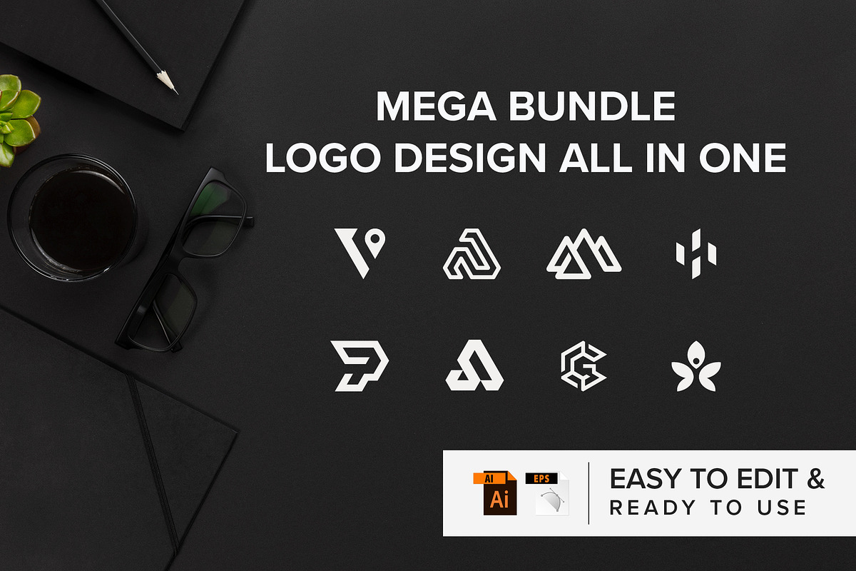 MEGA BUNDLE LOGO DESIGN, a Branding & Logo Template by GranzCreative