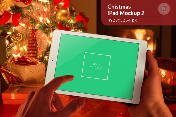 Christmas iPad Mockup 2, an iPad Mockup by RSplaneta