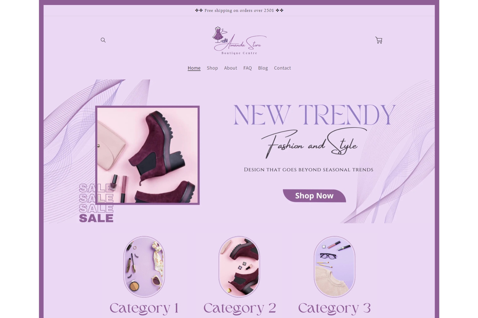 Pastel Lilac Gradient Shopify Theme, a Templates & Theme by DaisyStudio