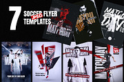 Bundle 7 soccer Flyers Templates