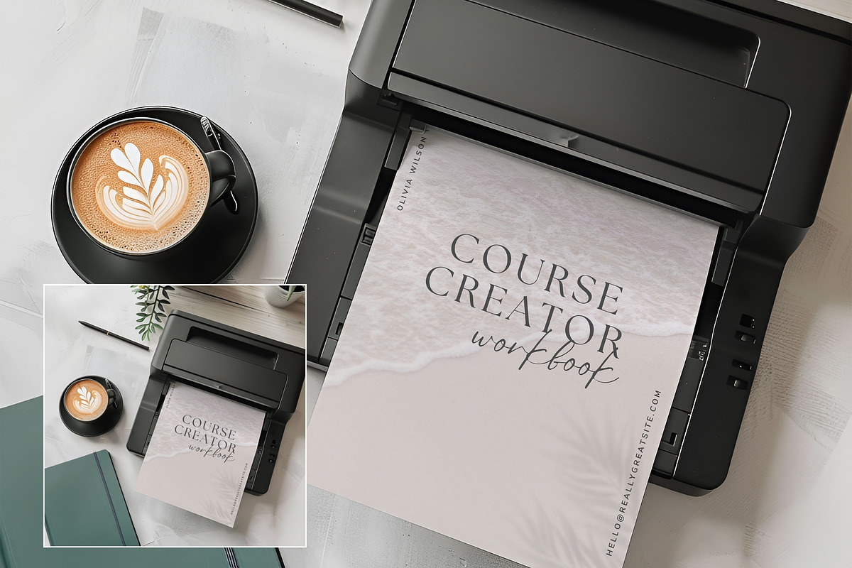 A4 Printer Mockup Minimal PR011 - 01, a Books & Magazine Mockup by ...