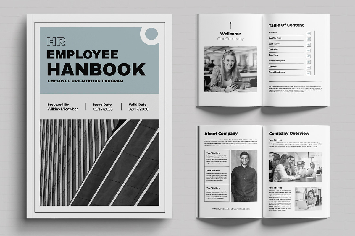 Hr Employee Handbook Design