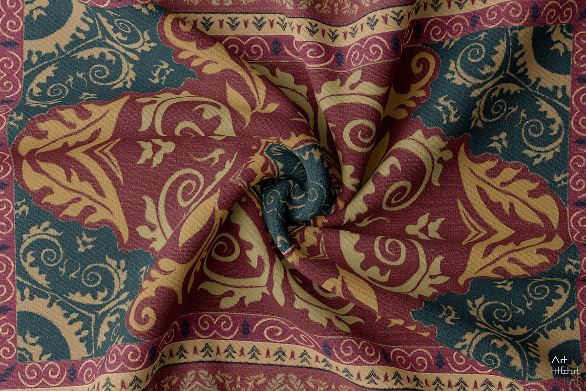 8 Rug Fabric Textures, traditional