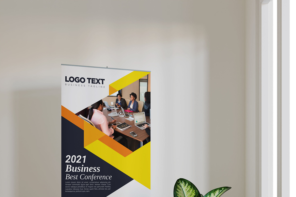 Conference Roll Up Banner Design, a Flyer Template by MRI STUDIO