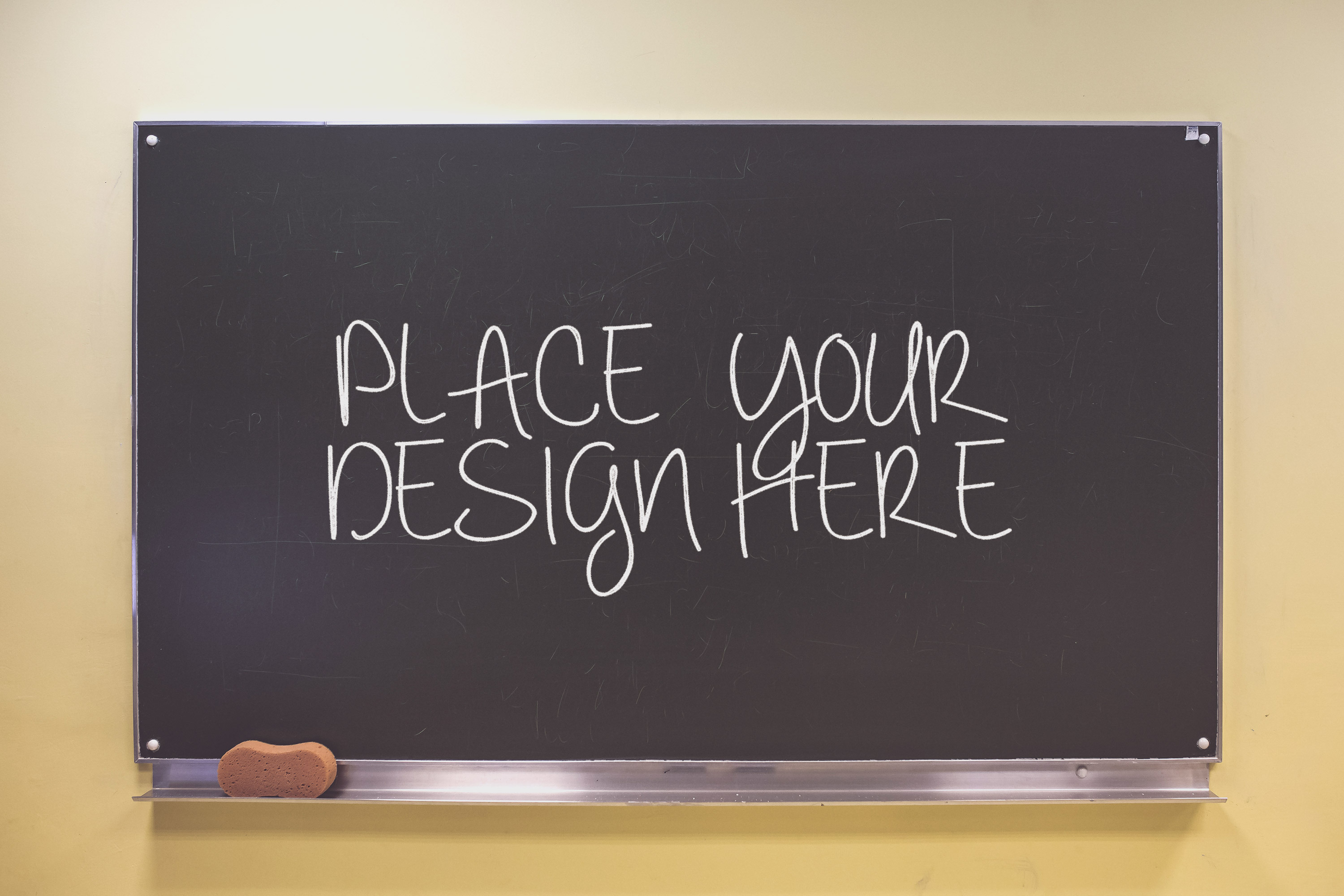 Chalk on Board Mock-up, a Mockup by vraiana