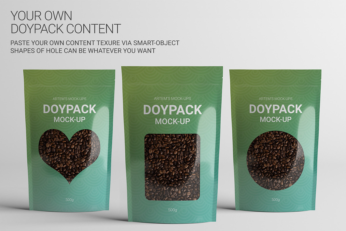 Doypack Pouch Mockup, a Packaging Mockup by AY Mock-Ups