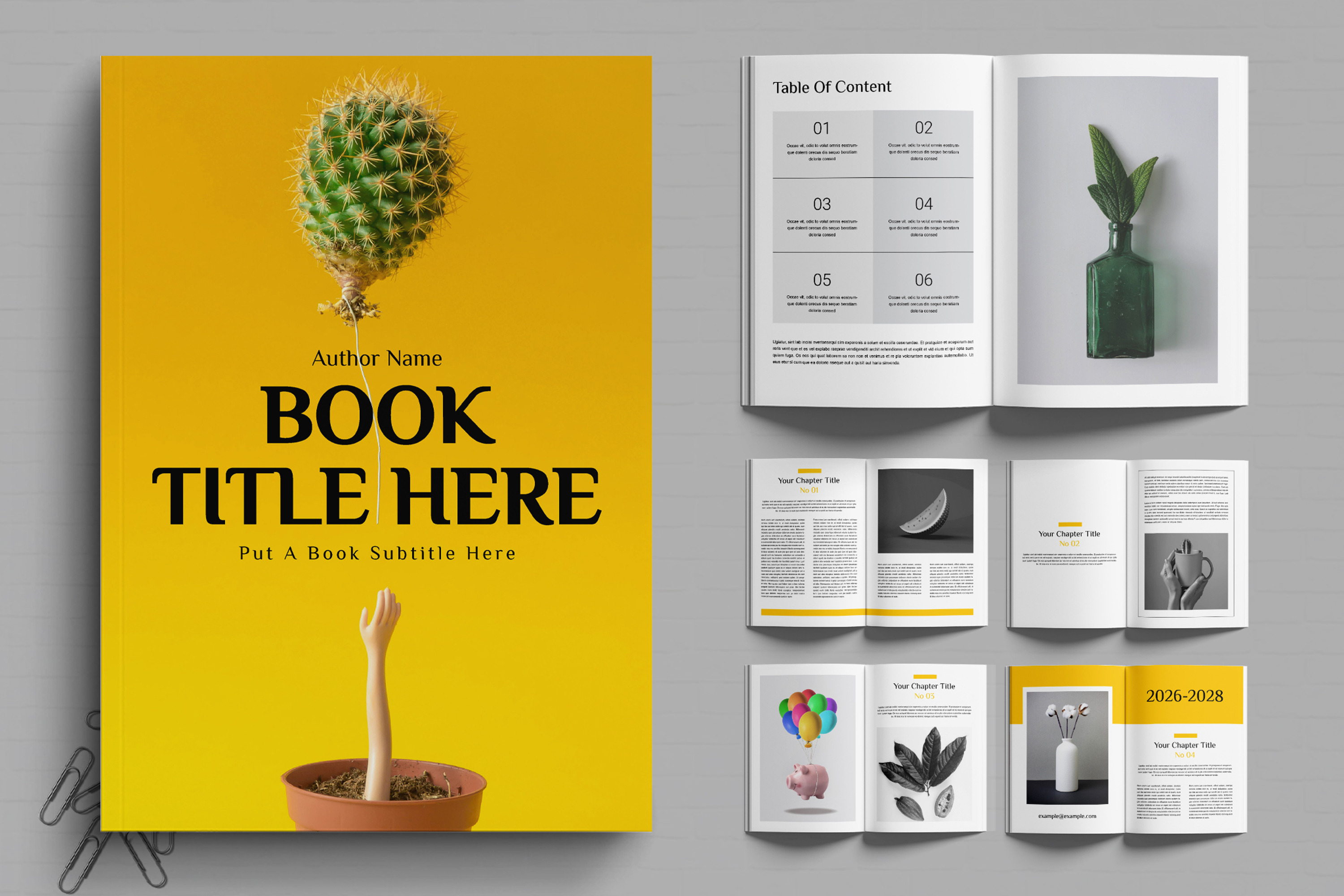 Book Title Here Design Template
