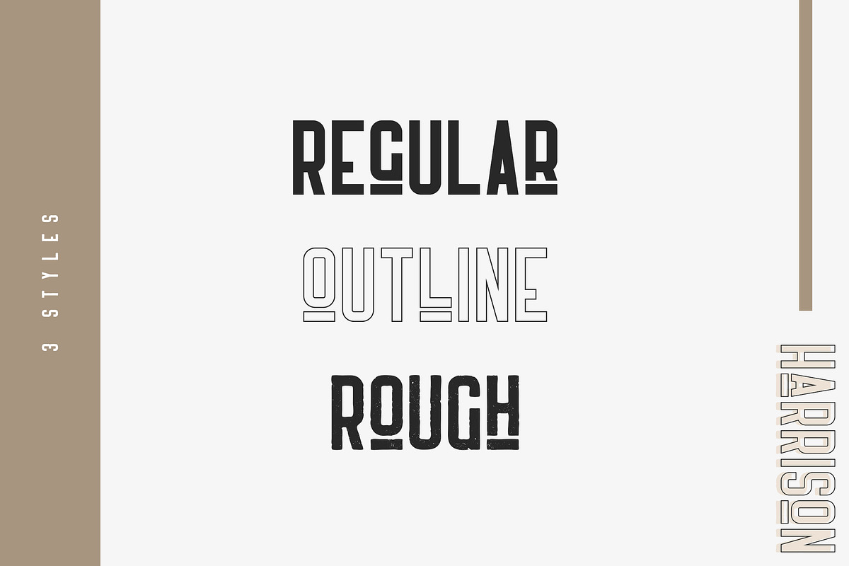 Harrison - Retro typeface, a Font by VP Fonts