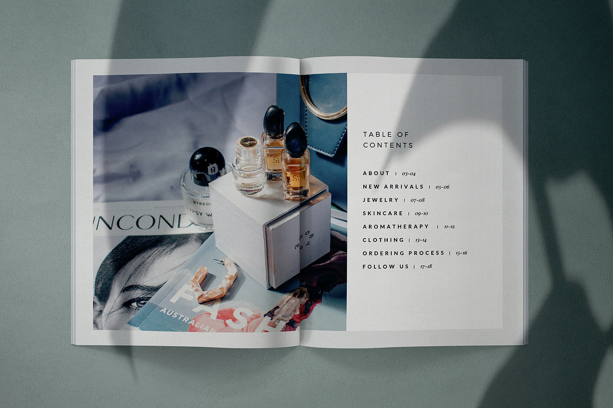 Product Catalog Template, a Magazine Template by By Stephanie Design