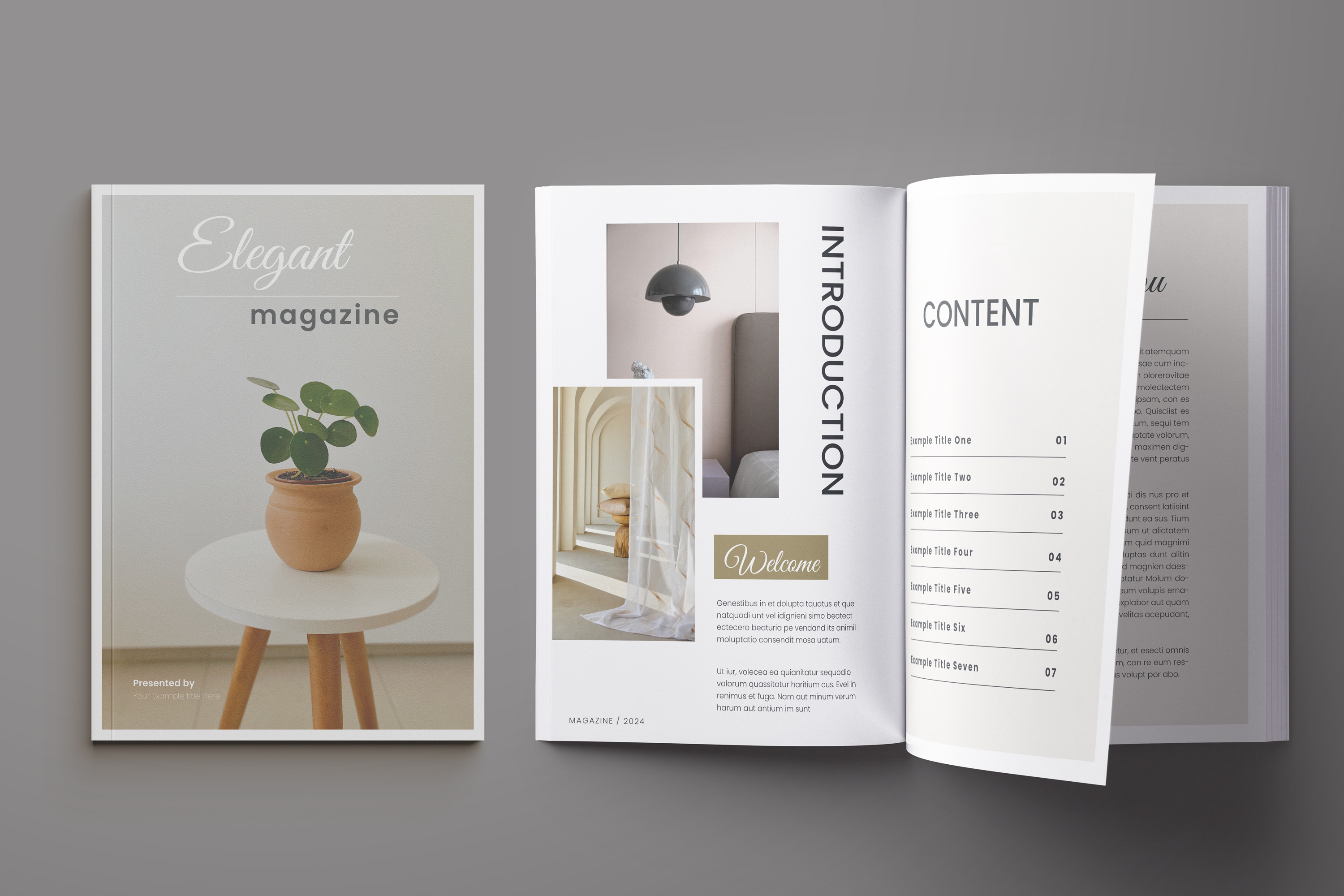 Elegant Magazine Template, a Templates & Theme by evgenystudio