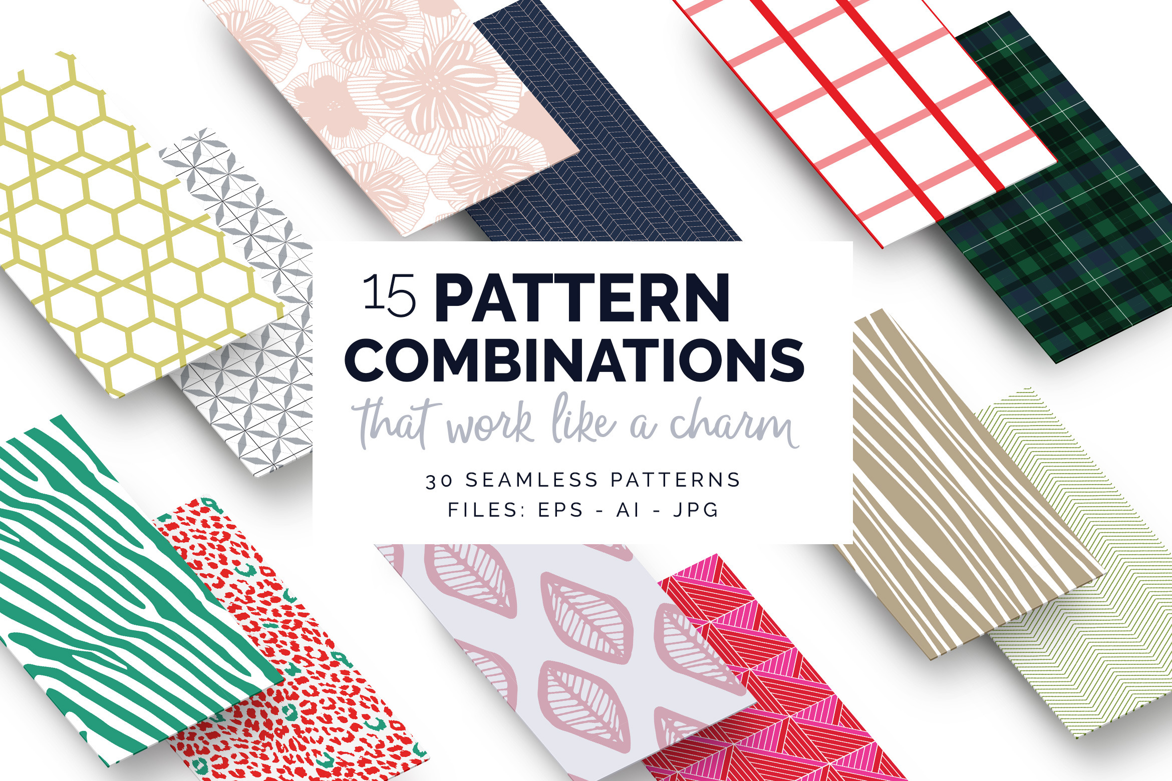 Pattern Combinations, a Pattern Graphic by Youandigraphics