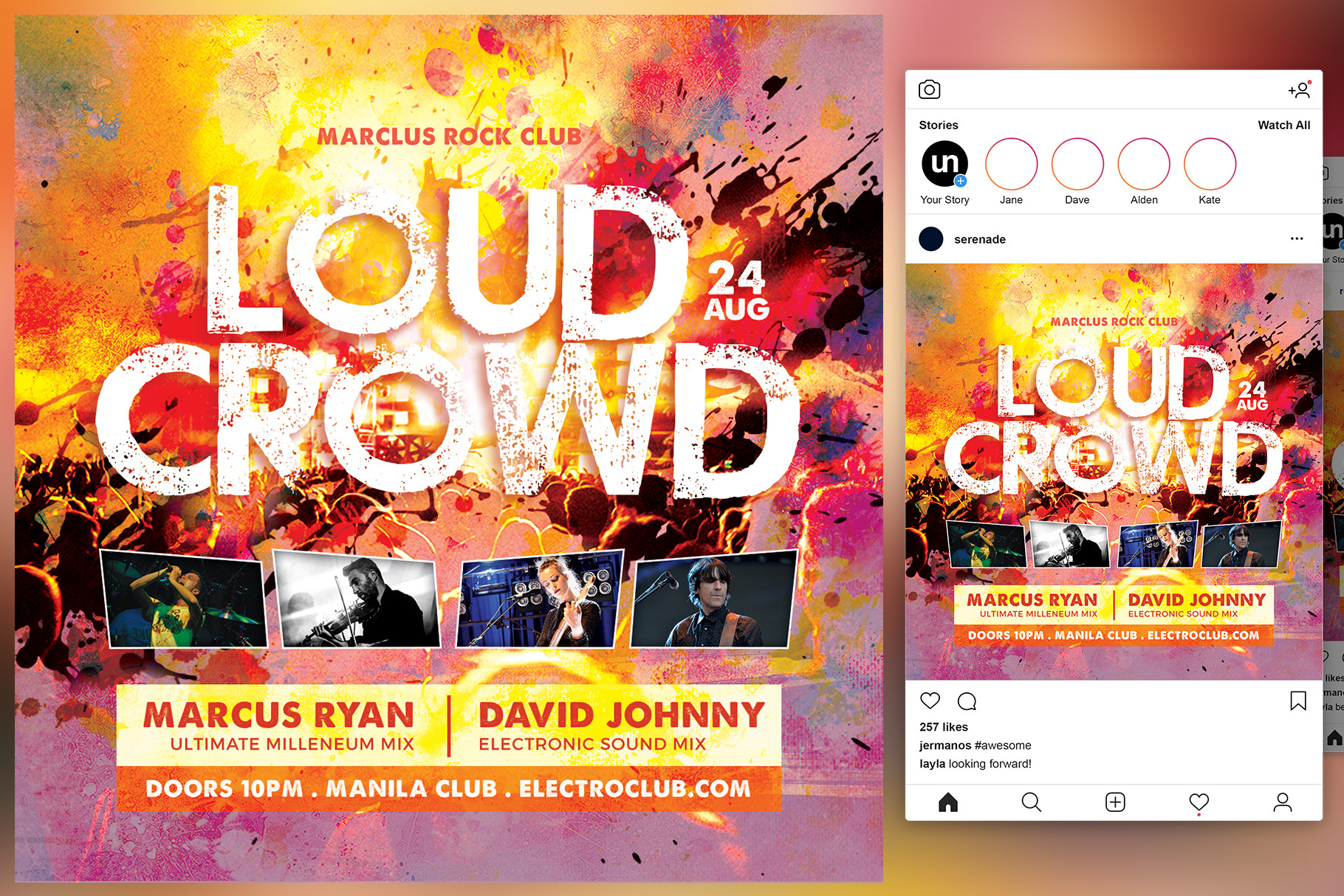 Loud Crowd Flyer, a Flyer Template by KiraYamato Design Studio