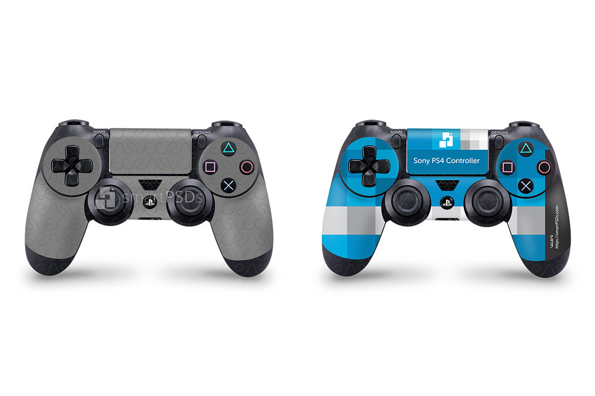 Sony PS4 Controller Skin Mock-up, a Product Mockup by VecRas
