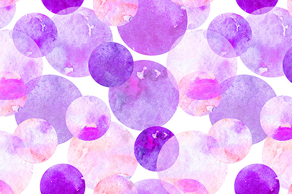 Watercolor circle seamless pattern, a Pattern Graphic by Art By Silmairel