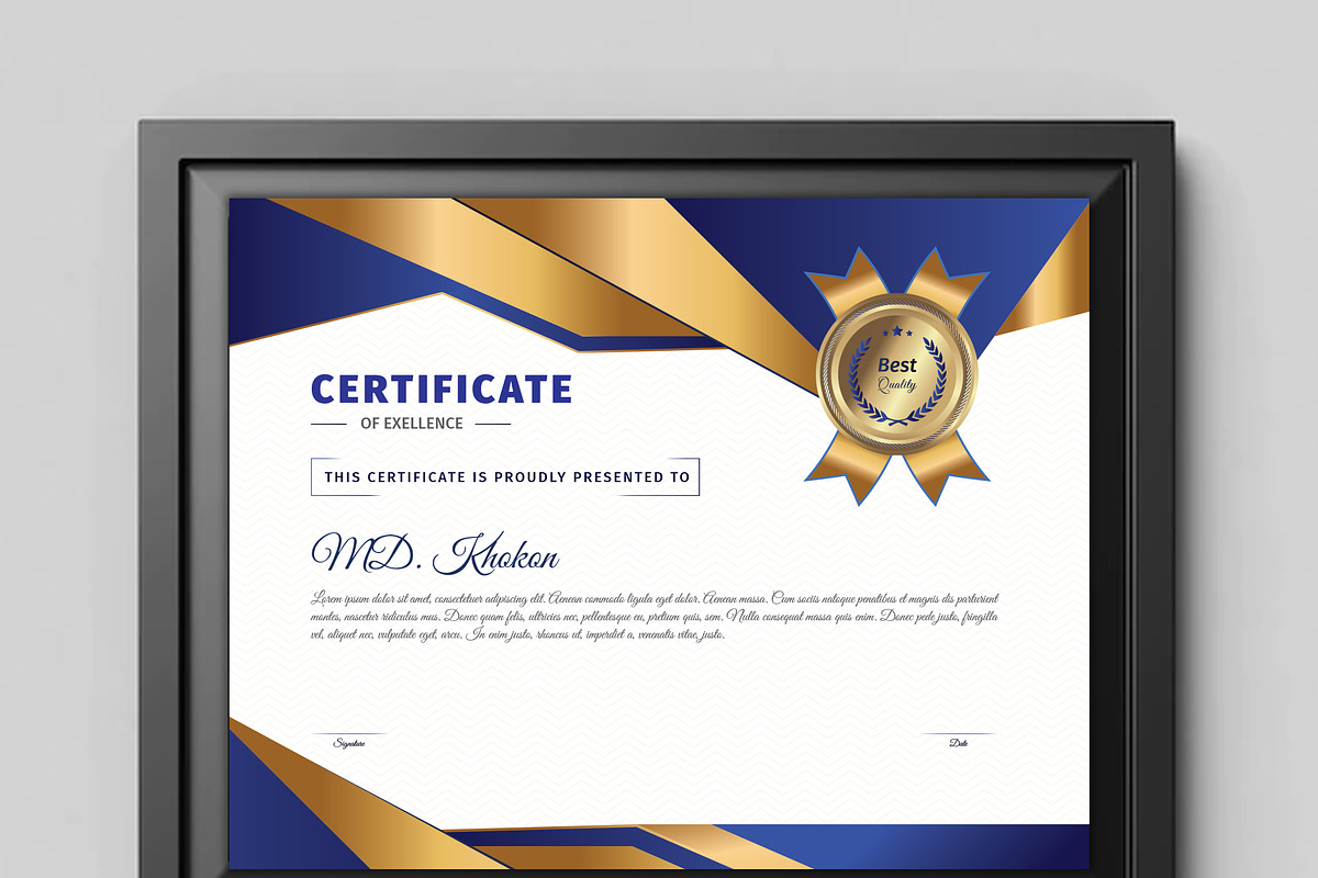 Abstract Certificate Template Design, a Stationery Template by MRI ...