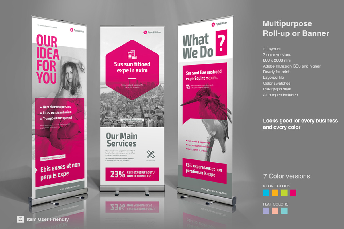 Roll-up Bundle, a Flyer Template by TypoEdition