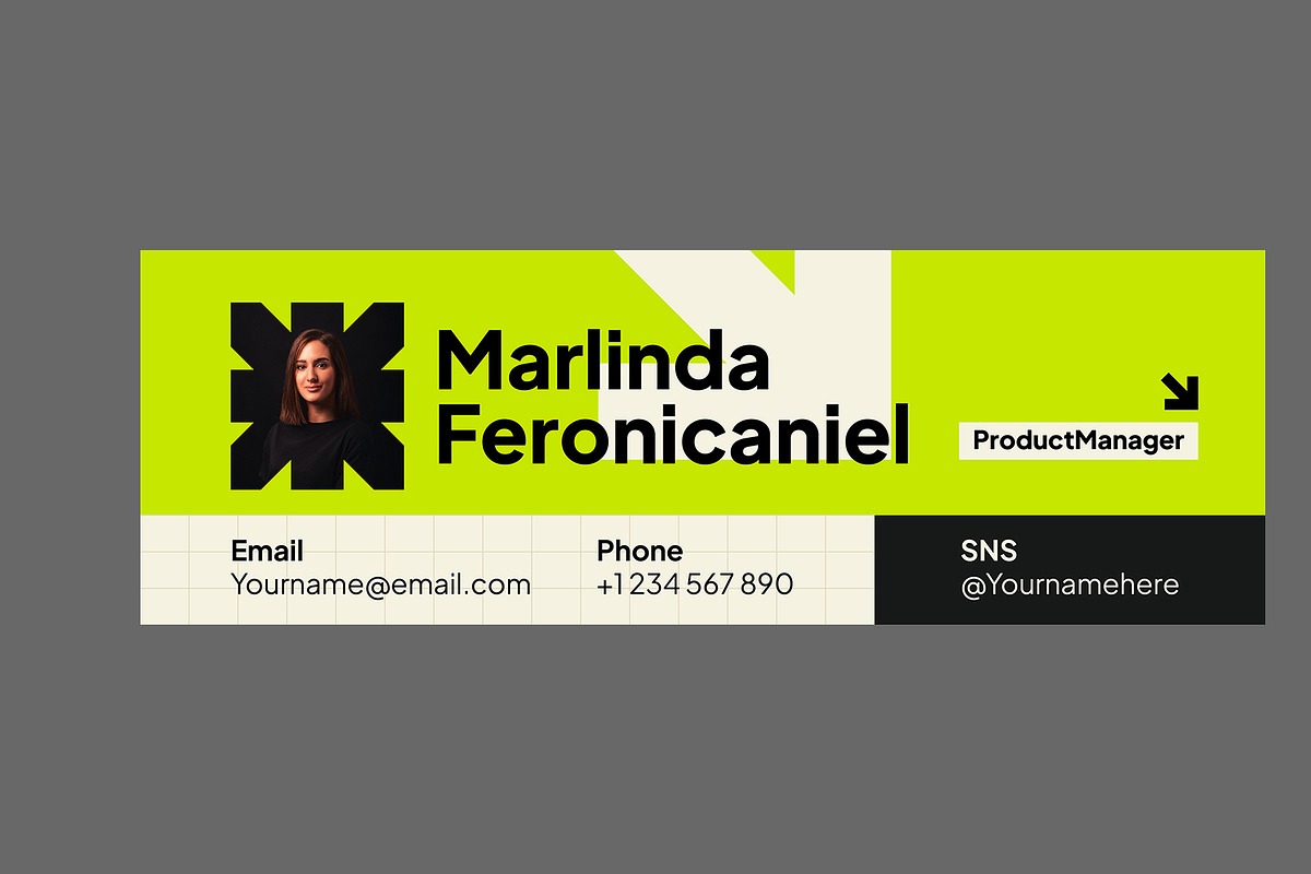 Modern Email Signature Template, an Email Template by Neermana