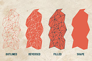 Hand Drawn Vector Polygons, an Illustration by Medialoot