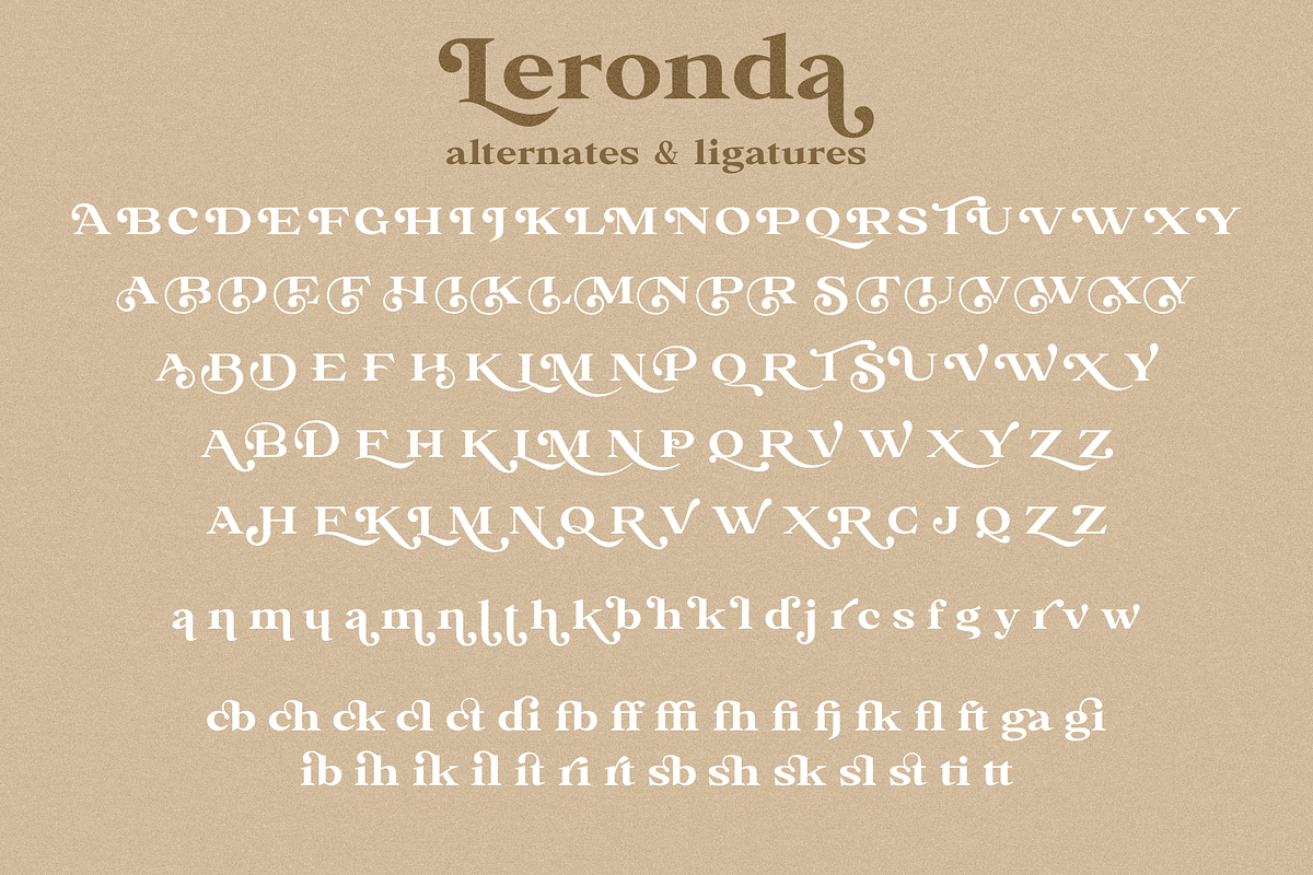 Leronda, a Serif Font by Larin Type Co.