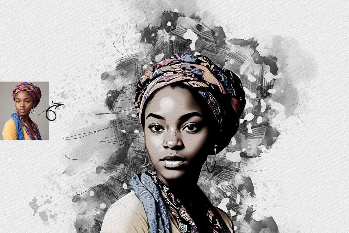 Stylish Ink Art Photoshop Action