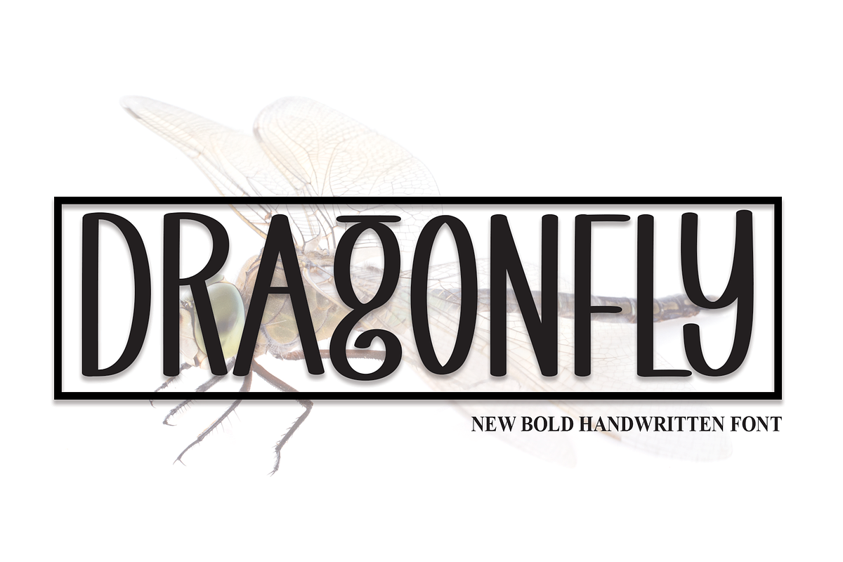 Dragonfly | Script Font, a Script Font by Scratchones