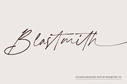 Blastmith - Stylish Signature Font, a Script Font by Prioritype Co