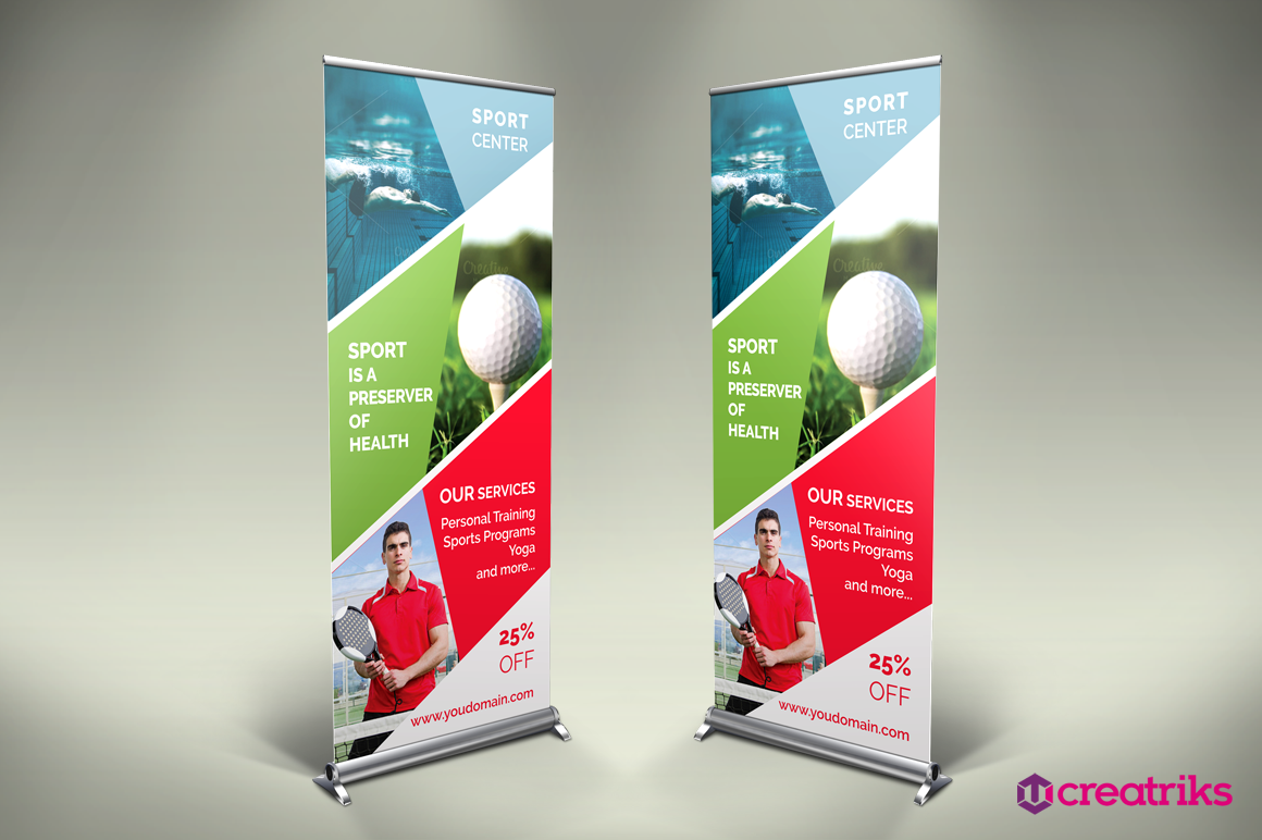 Sport Center - Roll Up Banner, a Presentation Template by Creatricks