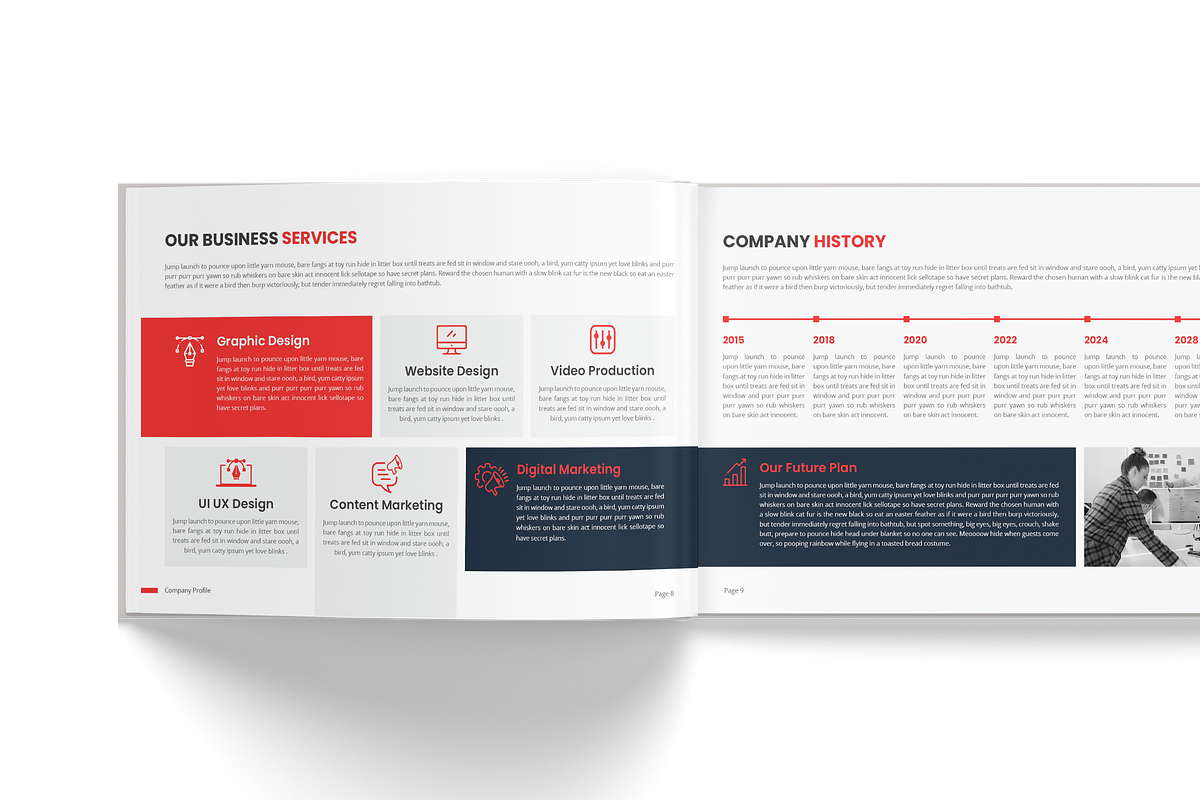 Horizontal Brochure Template