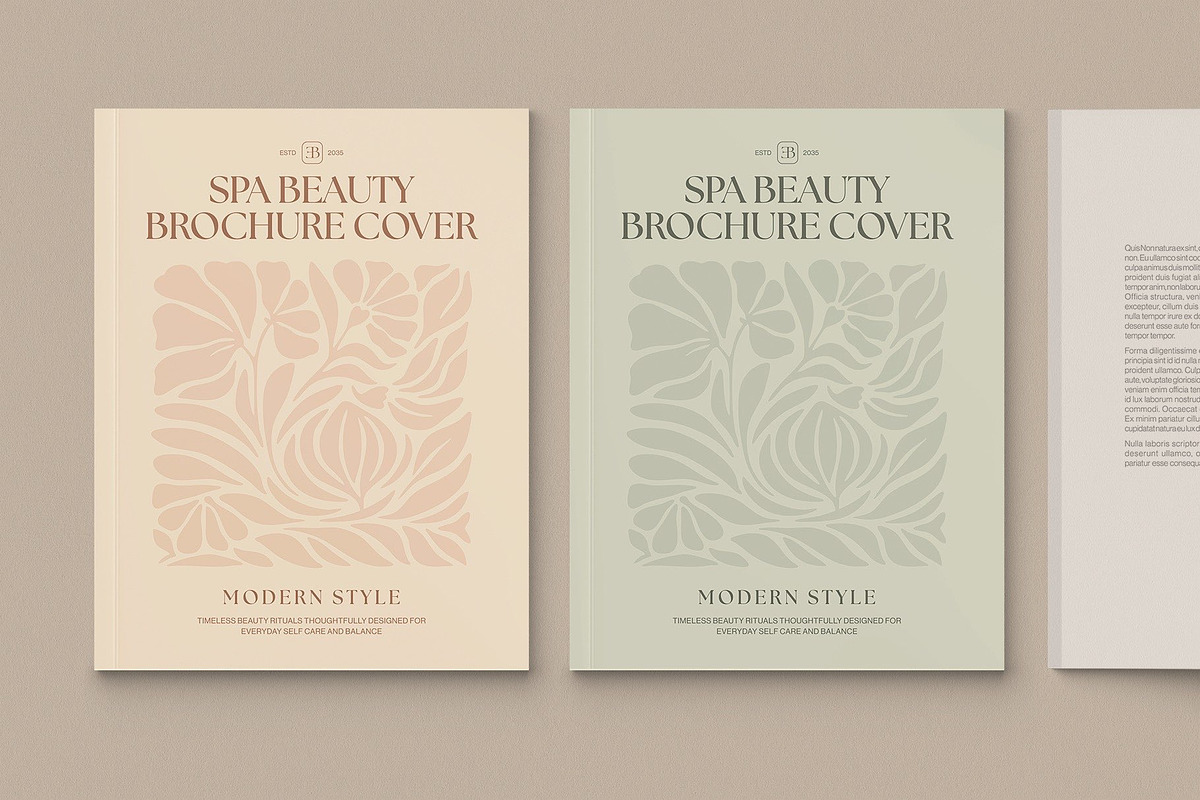 Spa Beauty Brochure Cover Template, a Brochure Template by BrandPacks