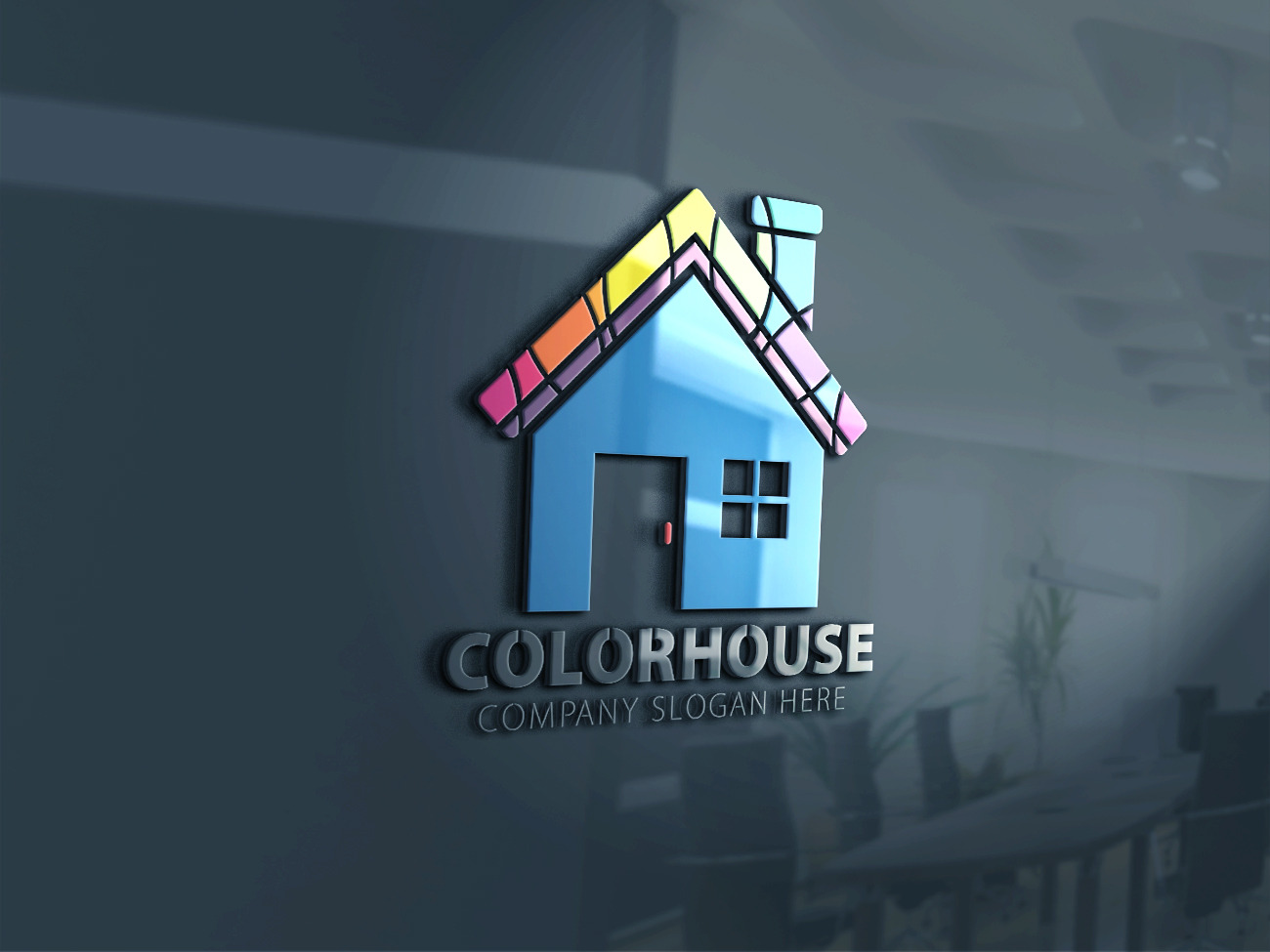 Color House Logo, a Branding & Logo Template by essegraphic