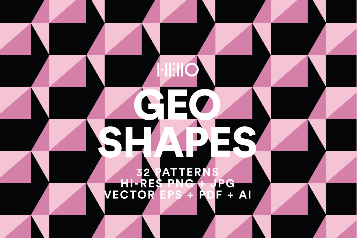 Geo Shapes Patterns, a Pattern Graphic by Hello Mart