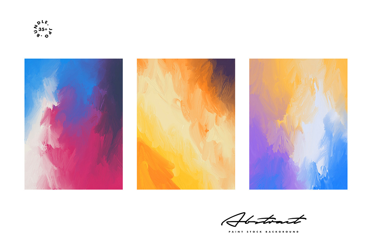 35+ Abstract Paint Background Bundle, a Texture Graphic by freeject.net