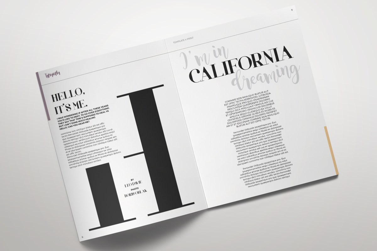 Typography Magazine, a Magazine Template by Boris Cupac