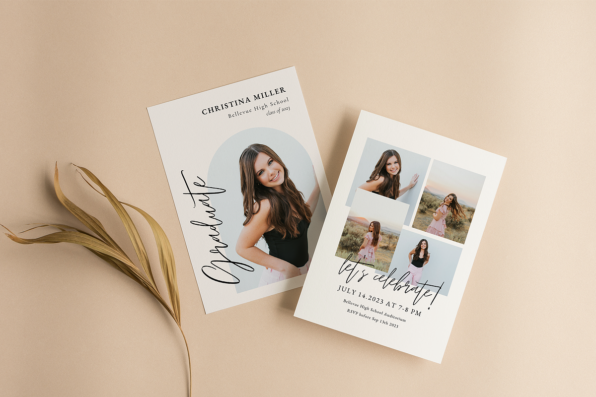Graduation Card PSD Canva G385, a Card Template by Salsal Design